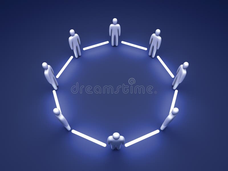 Power of Teamwork stock illustration. Illustration of chain - 184862
