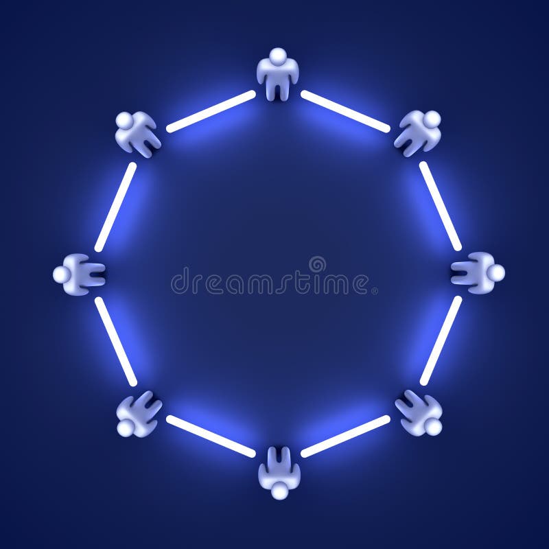 Power of Teamwork stock illustration. Illustration of chain - 184862