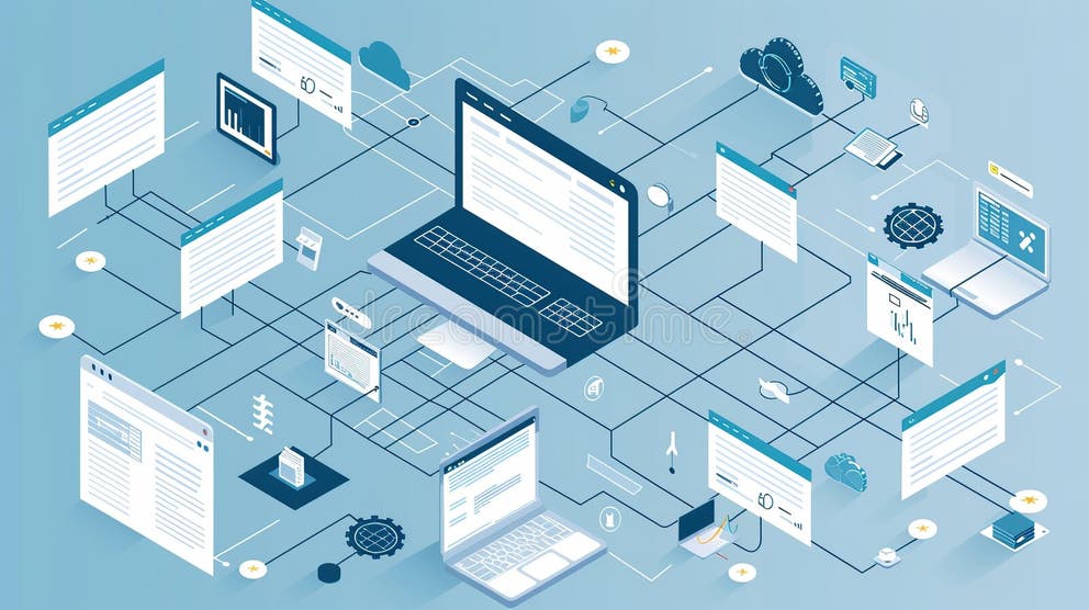 Connected Pages Stock Illustrations – 280 Connected Pages Stock ...