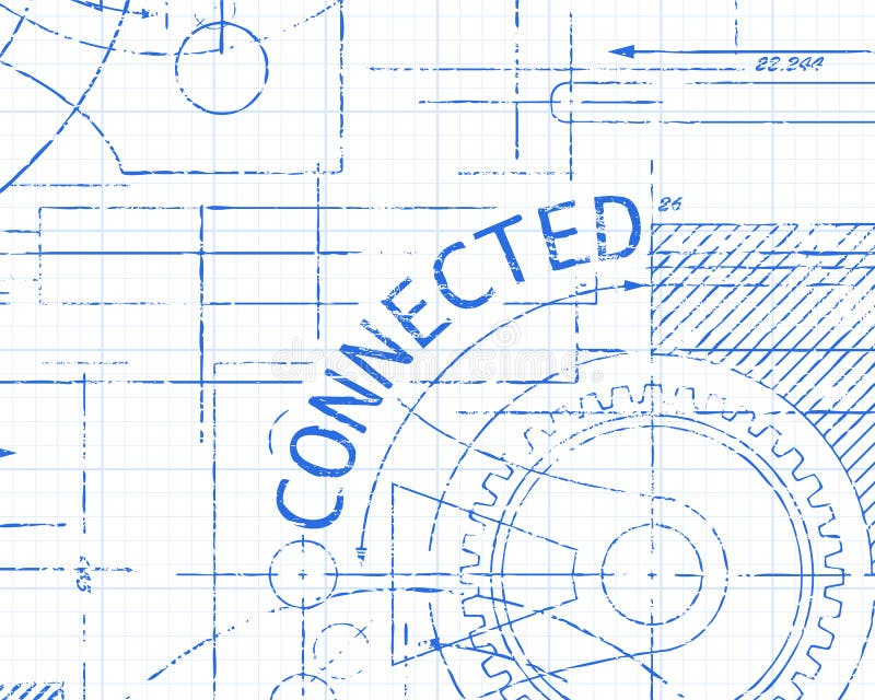 Community Graph Paper Technical Drawing Stock Vector - Illustration of ...