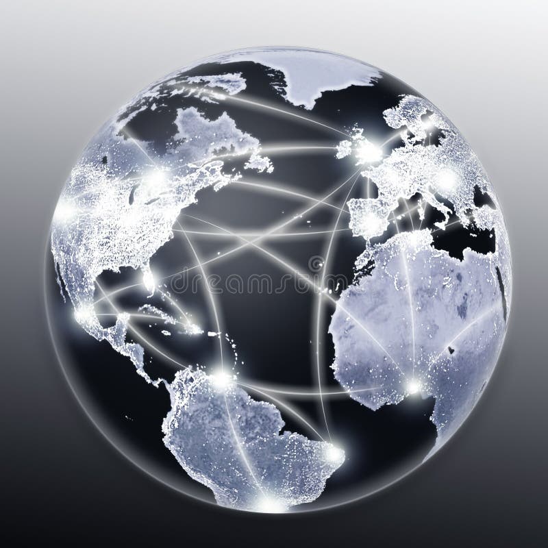 Connected Throughout the World. a Conceptual Image of Inter-world ...