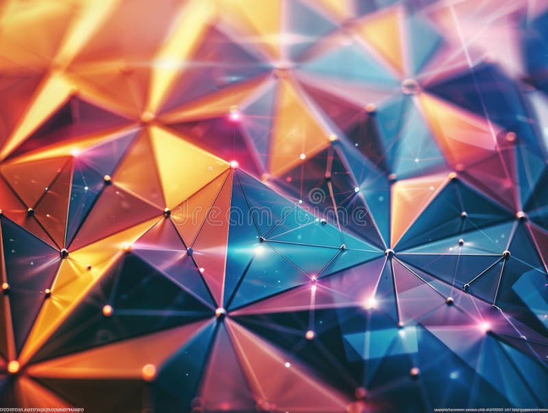 Connected Triangles stock illustration. Illustration of graphic - 382422176