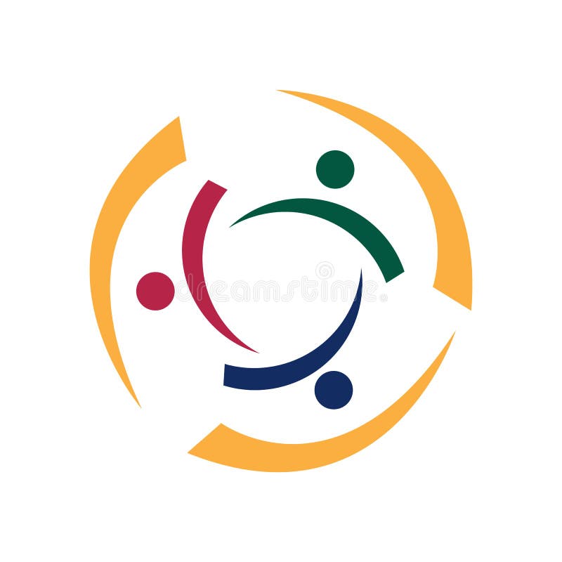 Connected Unity Green People Community Logo Design Vector Illustrations ...