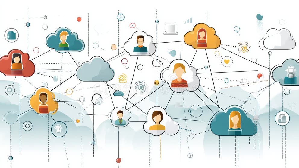 Connected Users Sharing Information through Cloud Networks in a Digital ...