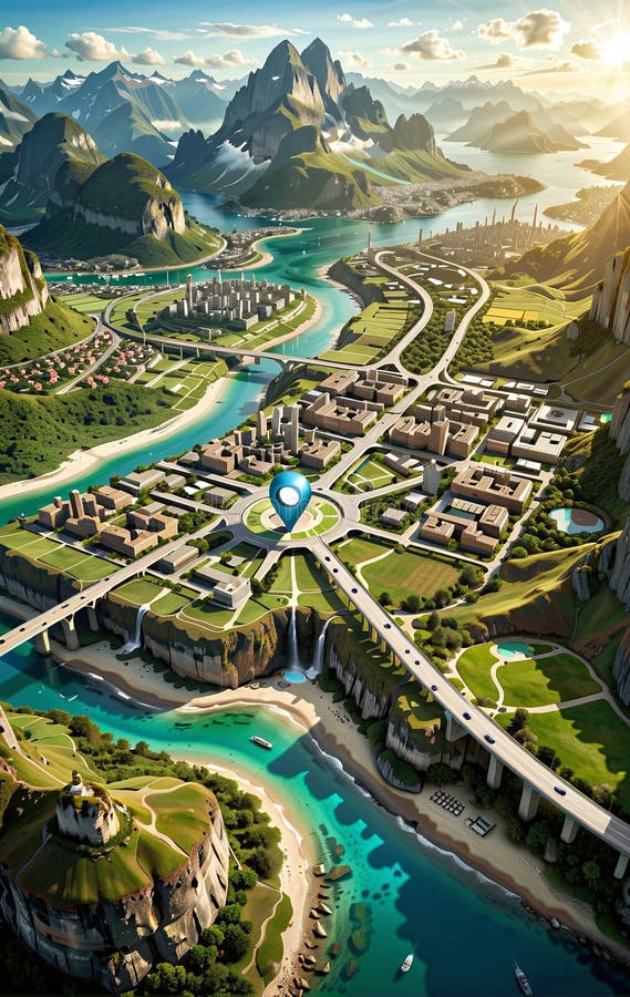 Connected Waymarks or Highlighted Points, Show the Way To the Desired ...