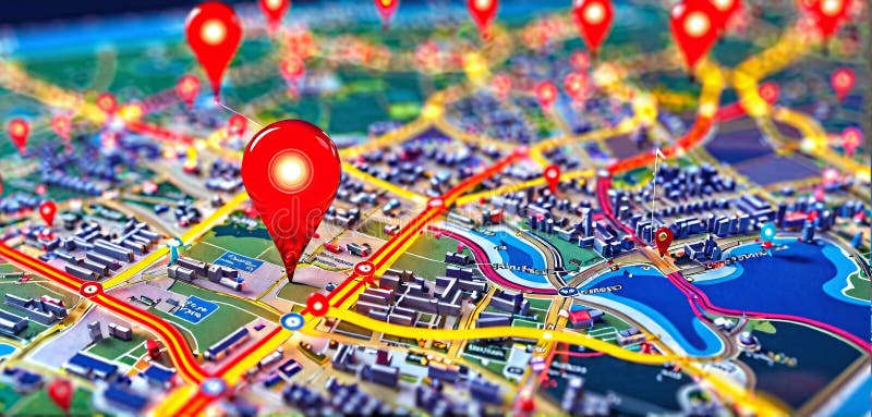 Connected Waymarks or Highlighted Points, Show the Way To the Desired ...