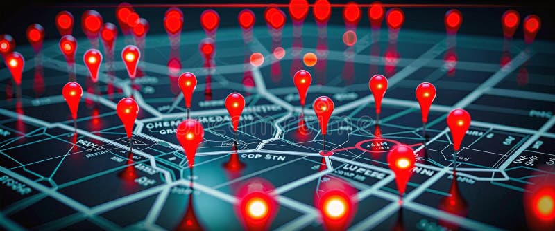 Connected Waymarks or Highlighted Points, Show the Way To the Desired ...