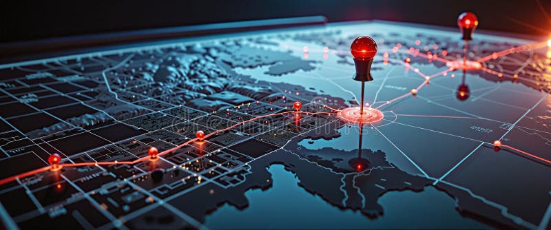 Connected Waymarks or Highlighted Points, Show the Way To the Desired ...
