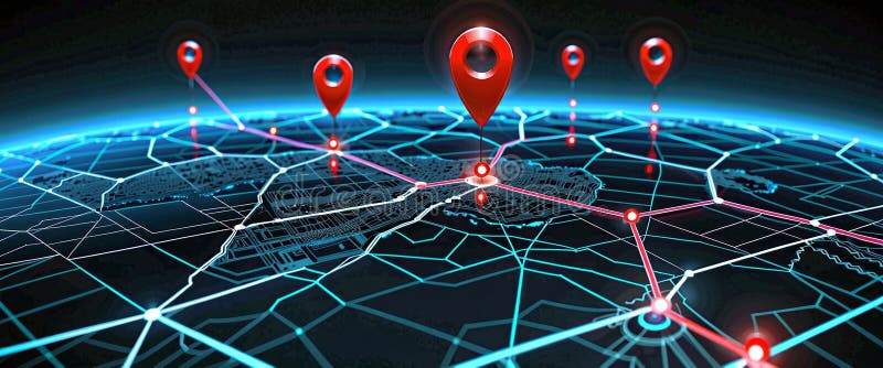 Connected Waymarks or Highlighted Points, Show the Way To the Desired ...