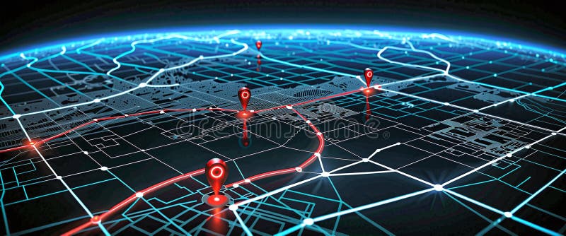 Connected Waymarks or Highlighted Points, Show the Way To the Desired ...
