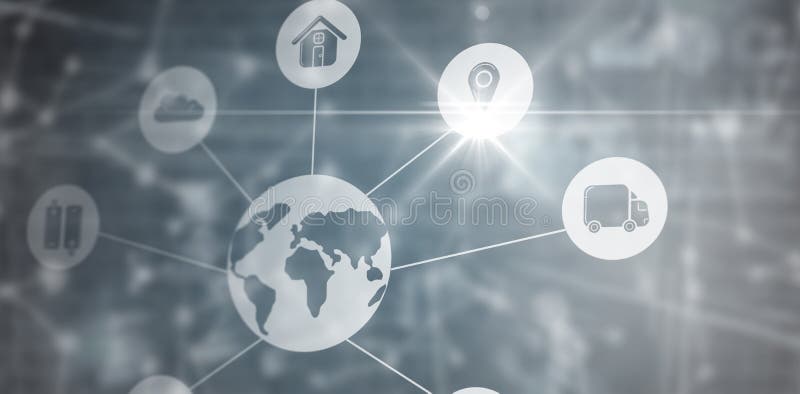 Connected World City Skyline Concept Vector Stock Vector - Illustration ...