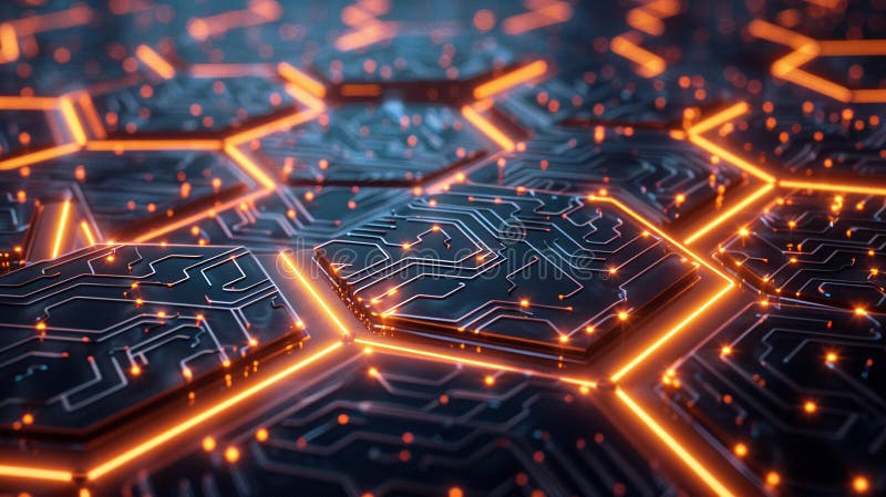 Connected Worlds. Digital Network Concept Stock Illustration ...