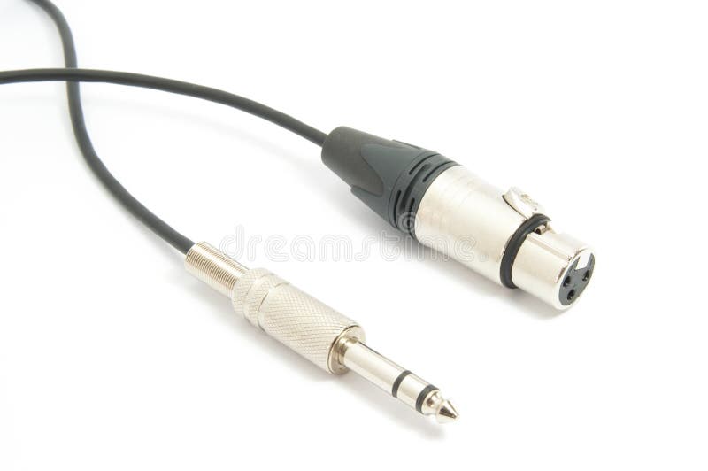 Connecteur Cannon et Jack photo stock. Image du amplificateur - 19083398