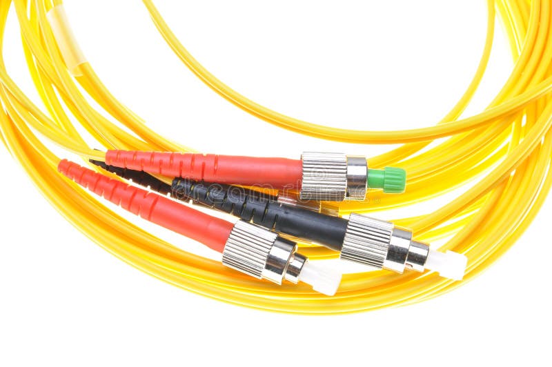 Connecteurs Optiques FC Standard De Fibre Image stock - Image du câble ...