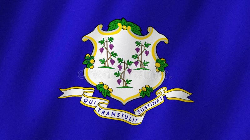 Connecticut Flag Waving in the Wind, Flag of Connecticut Images Stock ...