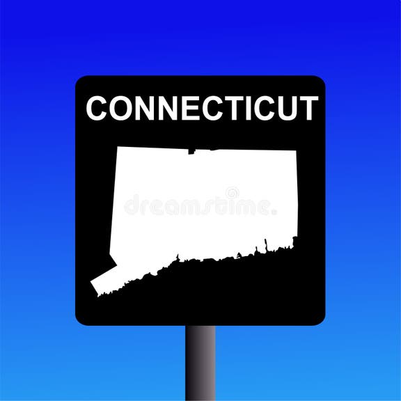 Connecticut highway sign stock vector. Illustration of american - 3326303
