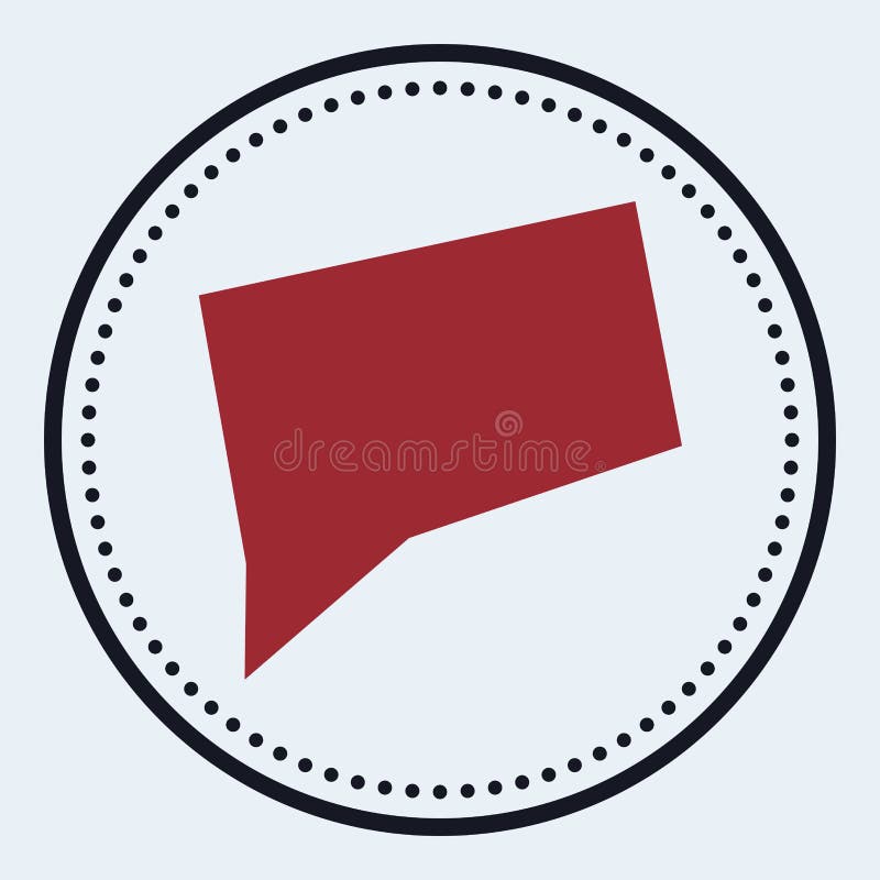 Connecticut Map, Stylish Location Icon with Connecticut Map and Flag ... Connecticut Map, Stylish Location Icon with Connecticut Map and Flag ...