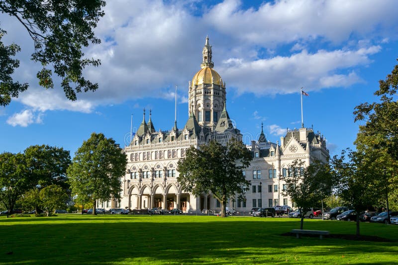Connecticut State Capitol in Downtown Hartford, Connecticut, USA Stock ...