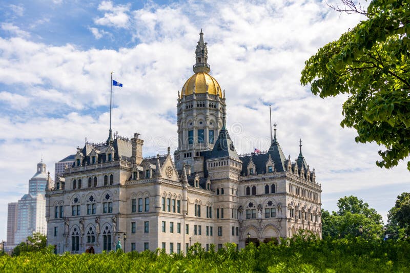 Connecticut State Capitol in Hartford Stock Image - Image of sculpture ...