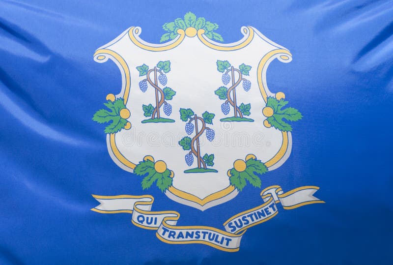 Connecticut State Flag stock photo. Image of waving, tourism - 14742528
