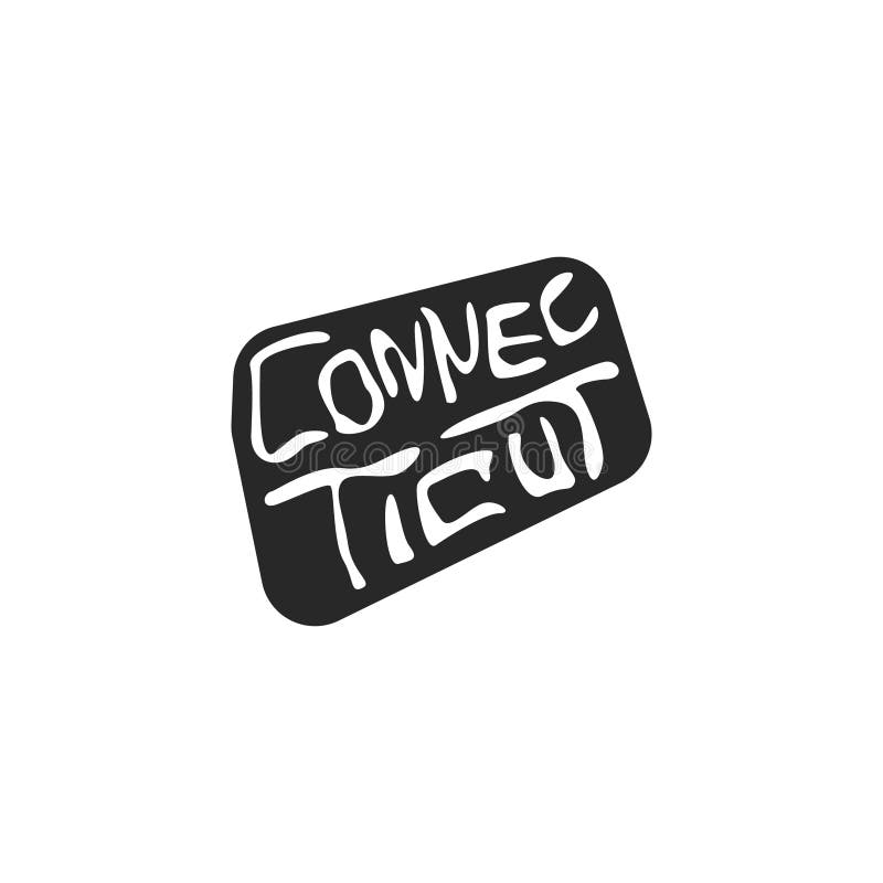 Connecticut State Map. Vector Illustration Decorative Background Design ...