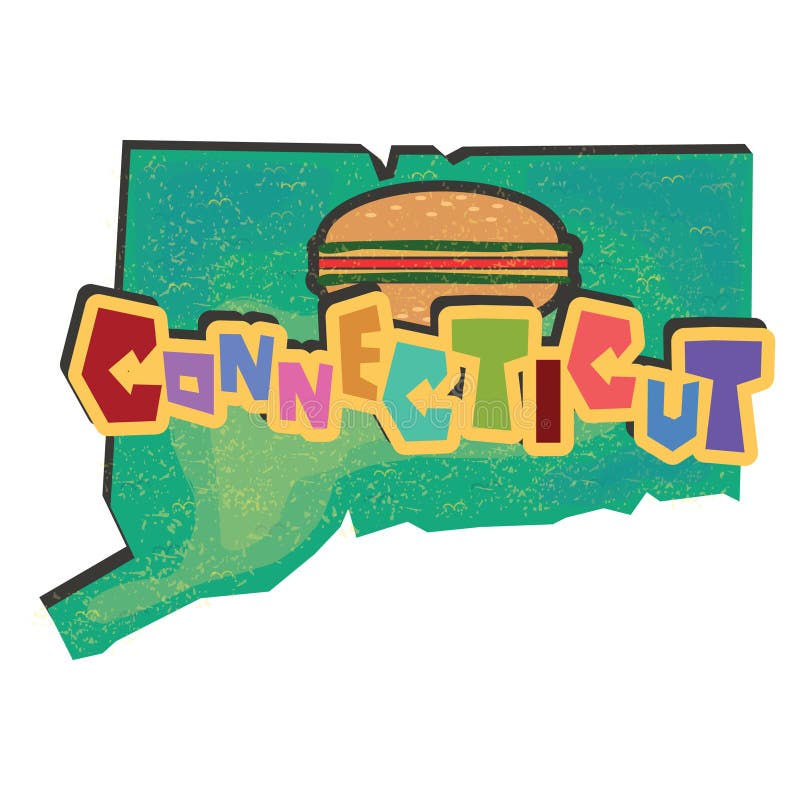 Connecticut State Map. Vector Illustration Decorative Design Stock ...