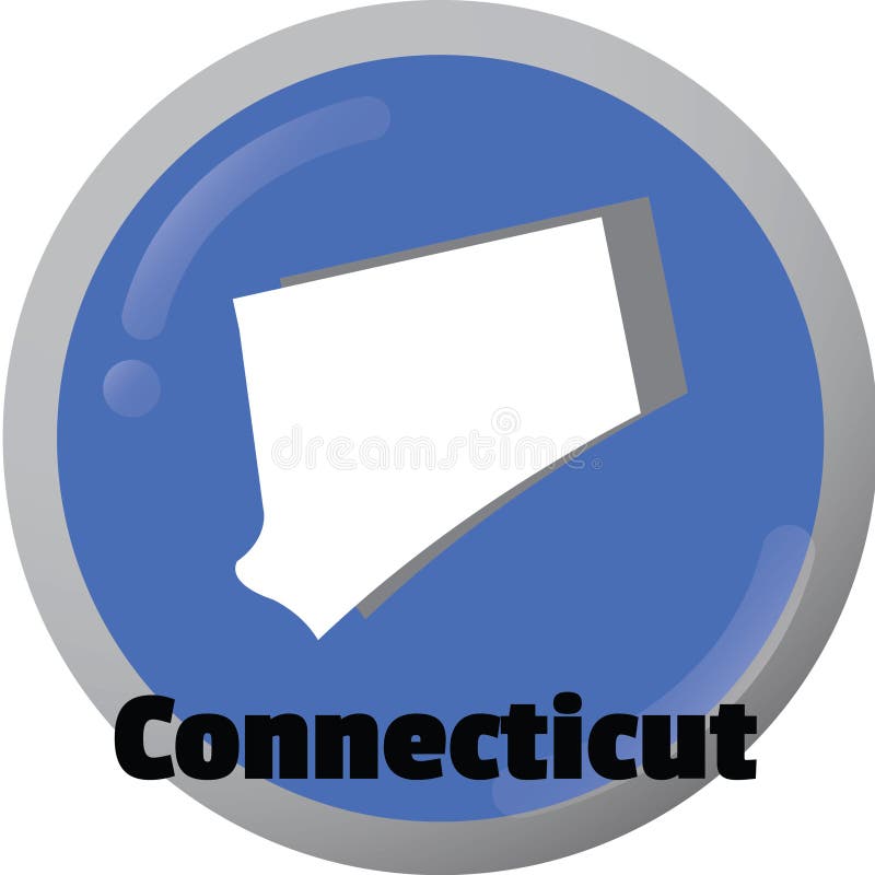Connecticut State Map. Vector Illustration Decorative Design Stock ...