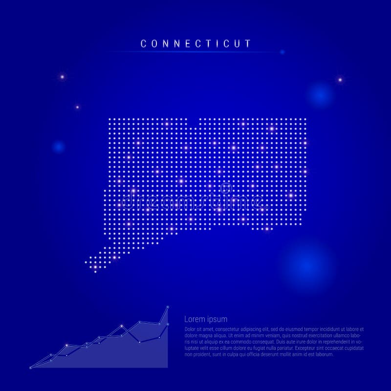Connecticut US State Vector Map Isolated on White Background. High ...