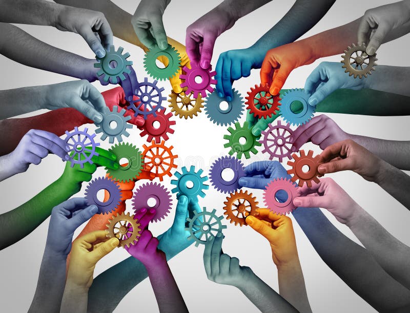 Connecting As a Team stock image. Image of company, cooperate - 384883781