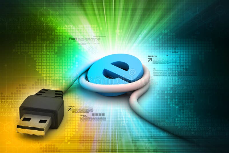 Connecting cable stock illustration. Illustration of link - 55843913