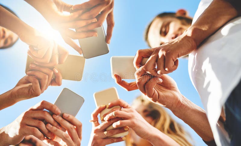 We Connecting while we are Connected. Young People Using Smartphones ...