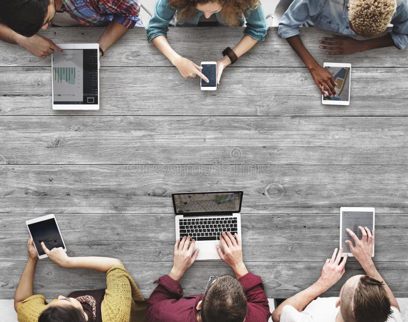 Connecting Connection Digital Device Wireless Concept Stock Image ...