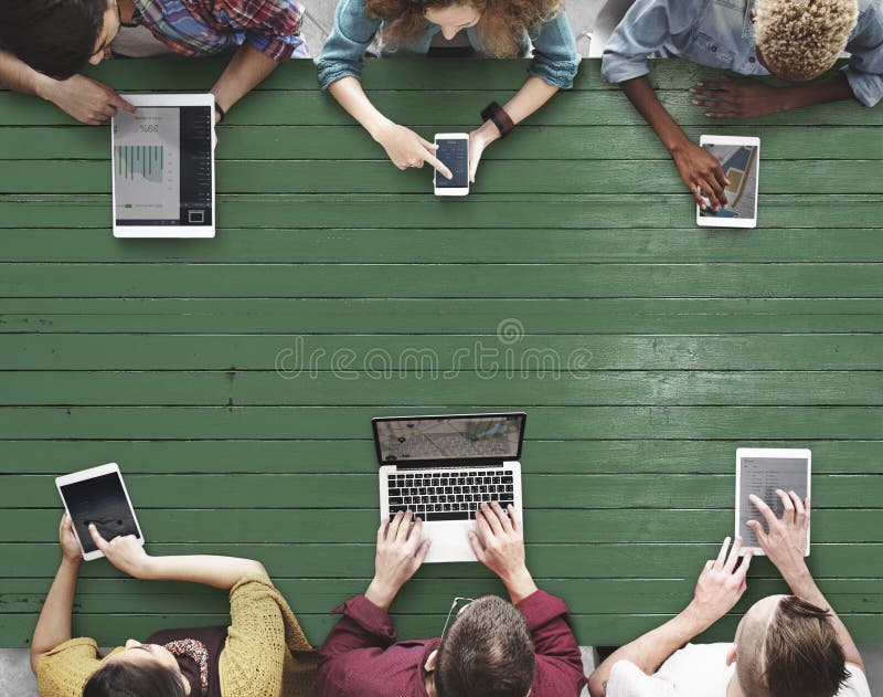 Connecting Connection Digital Device Wireless Concept Stock Image ...