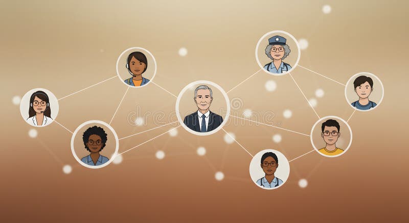 Connecting Diverse Avatars Network Represents Teamwork and Global ...
