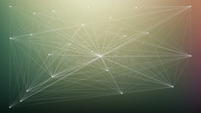 Abstract Network Animation. White Connecting Dots Stock Footage - Video ...