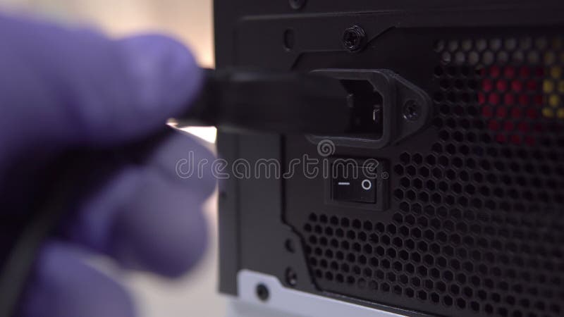 Connecting an Electrical Plug To the Power Supply Unit of a Personal ...