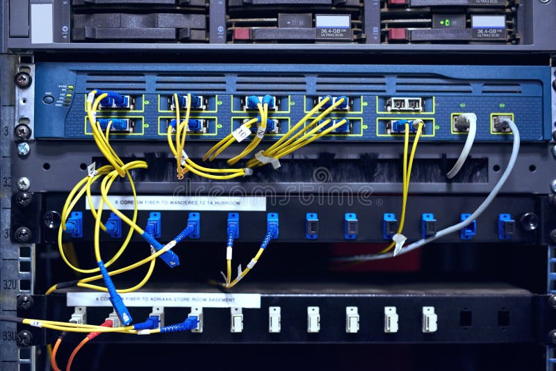 Connecting Everyone. the Inside of a Computer with All of Its Wiring ...
