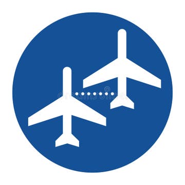 Connecting Flights Symbol Icon Stock Illustration - Illustration of ...