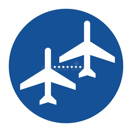 Connecting Flights Symbol Icon Stock Illustration - Illustration of ...