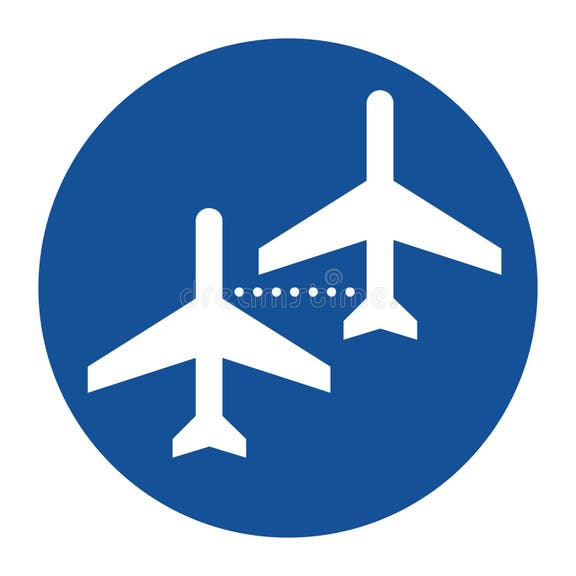 Connecting Flights Symbol Icon Stock Illustration - Illustration of ...