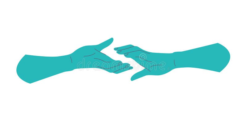 Connecting Hand Gesture Vector Illustration for Communication Stock ...