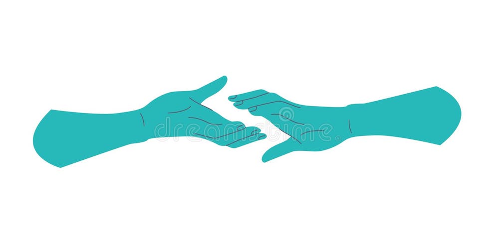 Connecting Hand Gesture Vector Illustration for Communication Stock ...