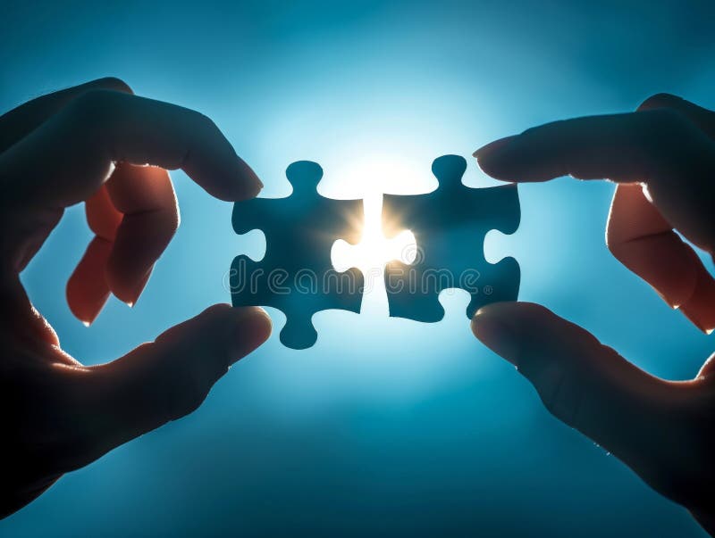 Connecting Ideas Concept stock illustration. Illustration of game ...