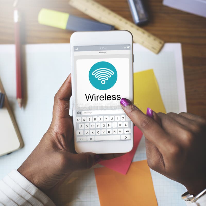 Connecting Internet Network Wifi Concept Stock Image - Image of pencil ...