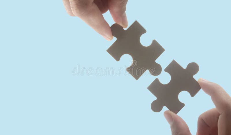 Connecting Jigsaw Puzzle. Business Solutions Success Stock Photo ...