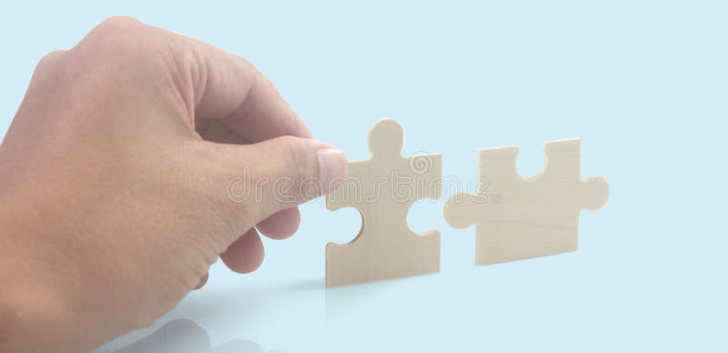 Connecting Jigsaw Puzzle. Business Solutions Success Stock Photo ...