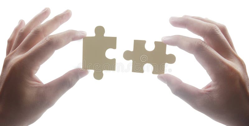 Connecting Jigsaw Puzzle. Business Solutions Success Stock Photo ...