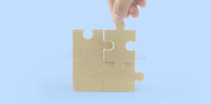 Connecting Jigsaw Puzzle. Business Solutions Success Stock Image ...