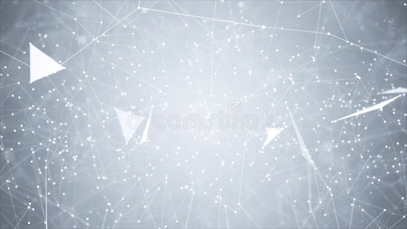 Connecting Lines And Dotsbig Data Visualization Loop Background Stock