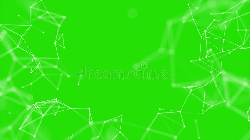 Connecting Lines And Dotsbig Data Visualization Loop Background Stock